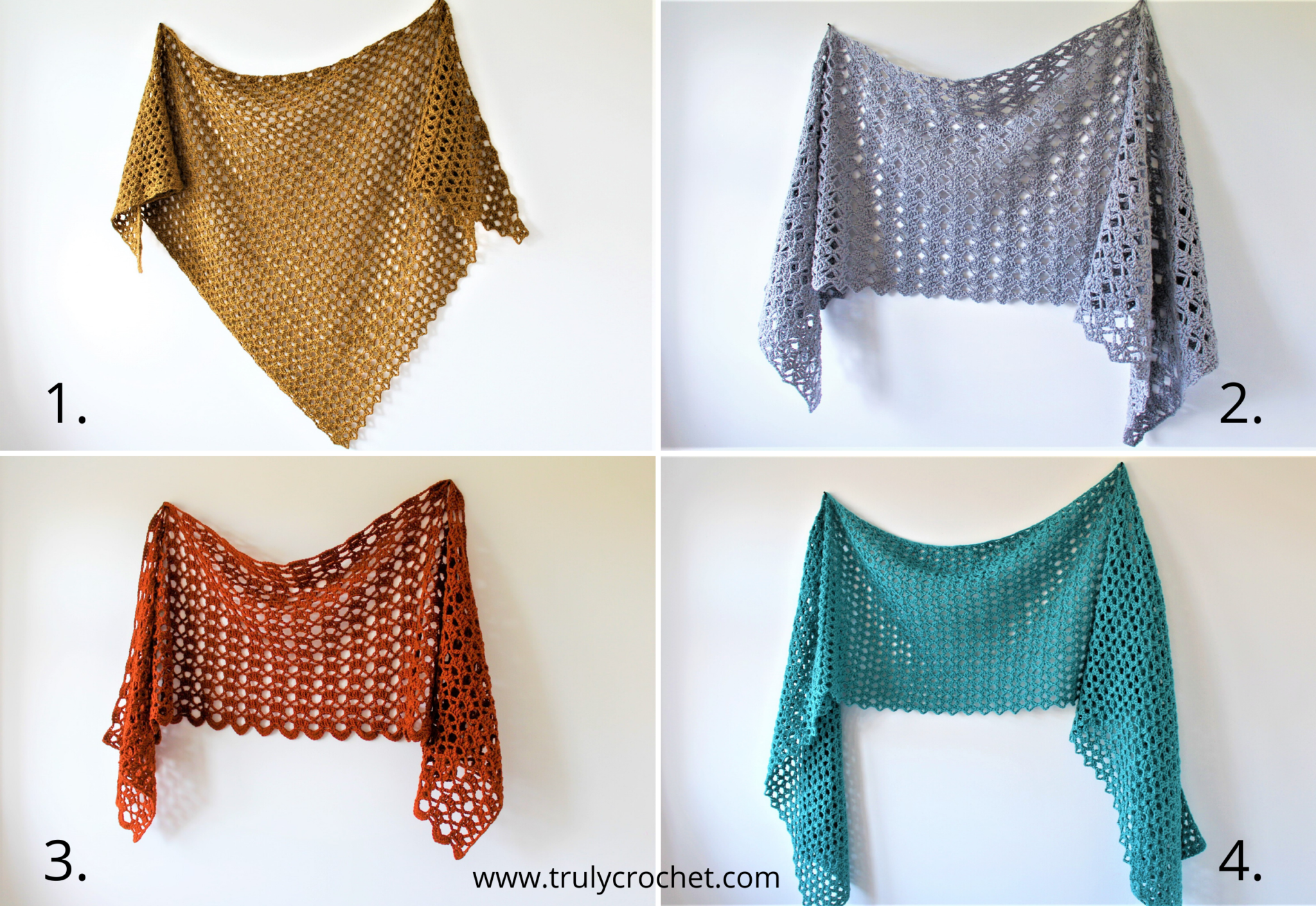 Isla Shawl - Free Crochet Pattern - Truly Crochet