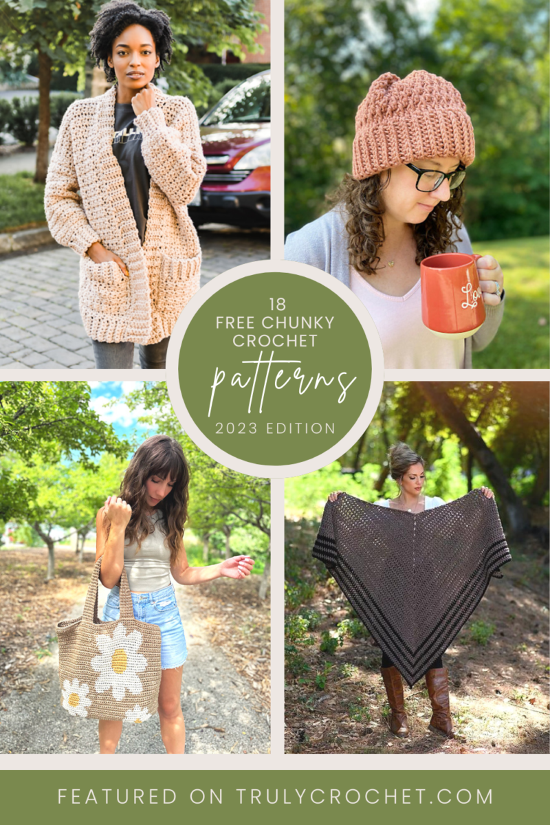 18 Free Chunky Crochet Patterns - 2023 Edition - Truly Crochet