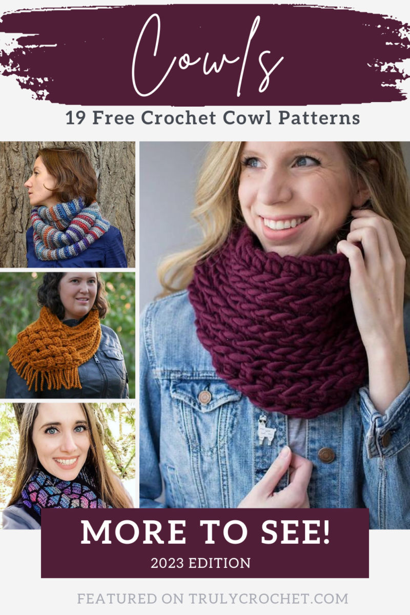 19 Free Crochet Cowl Patterns - 2023 Edition - Truly Crochet